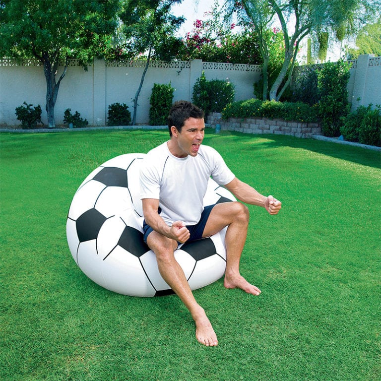 BESTWAY Kids Beanless Soccer Ball Chair | Outdoor Fun