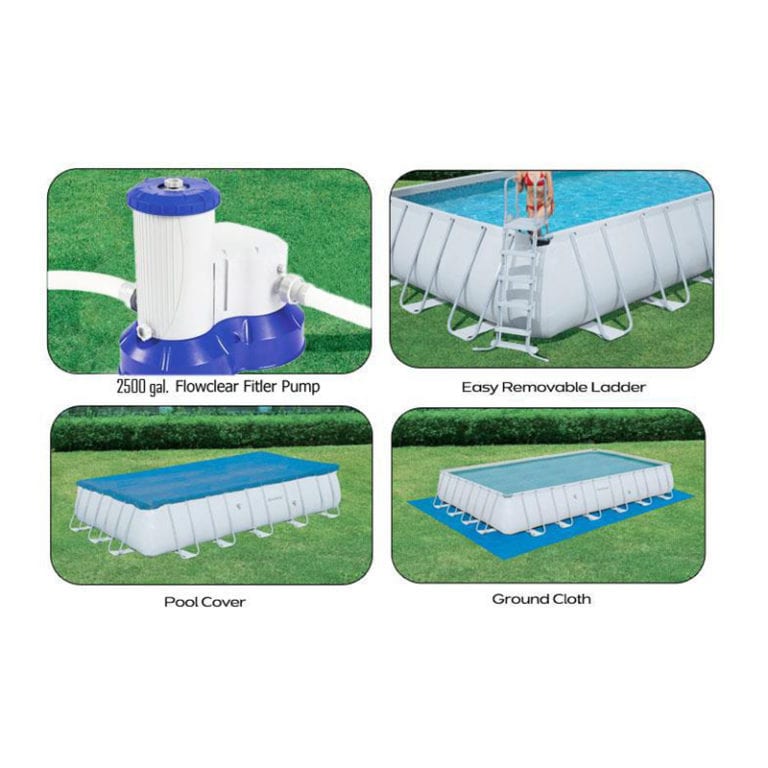 Power Steel Rectangular Swimming Pool | Outdoor Fun